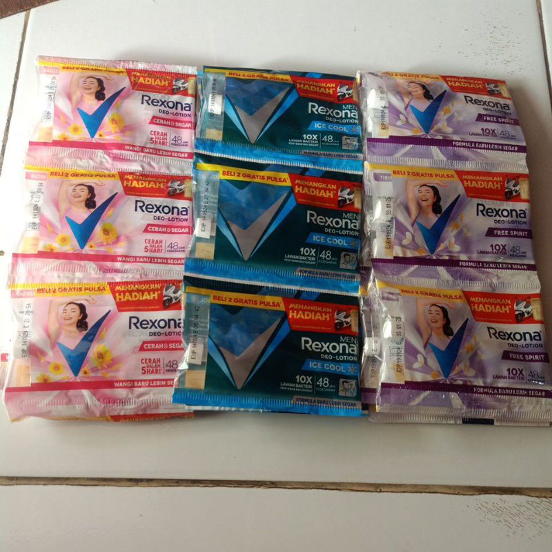 Rexona joint 3 variants contains 12 sachets | Shopee Philippines