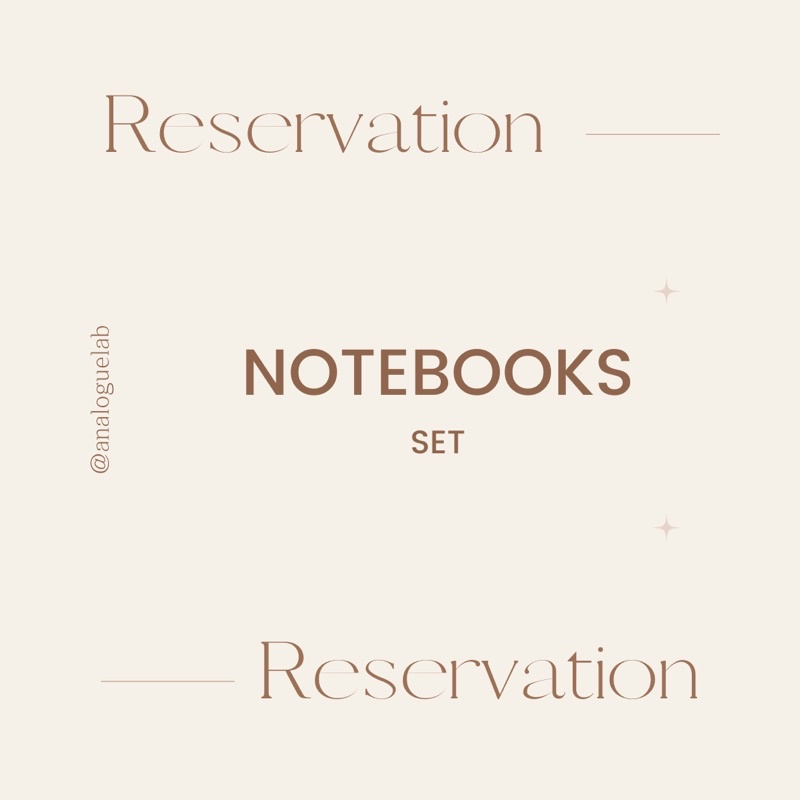 Reserved Notebooks Set | Shopee Philippines