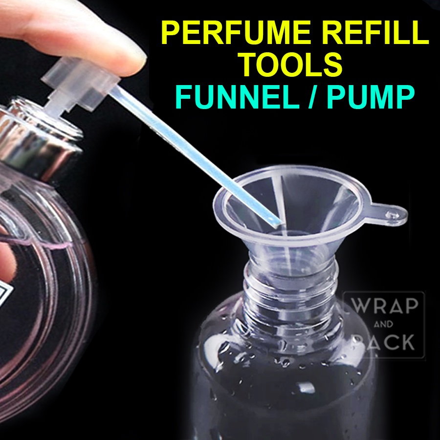 PERFUME DISPENSER TOOLS REFILL PUMP FUNNEL embudo SYRINGE with Adapter ...
