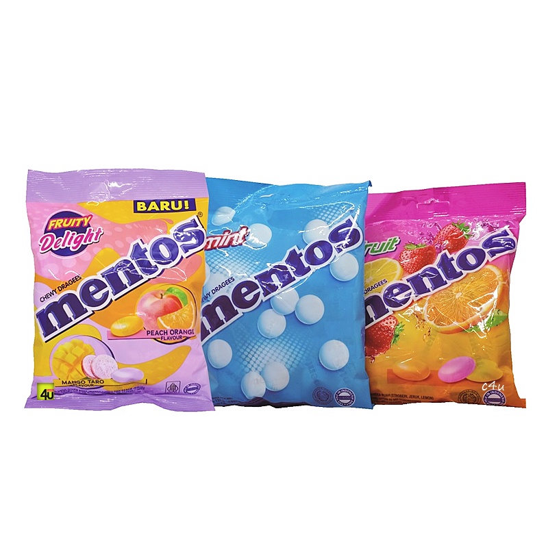 Mentos - Mint Dragees Candy - 121 gr Zak | Shopee Philippines