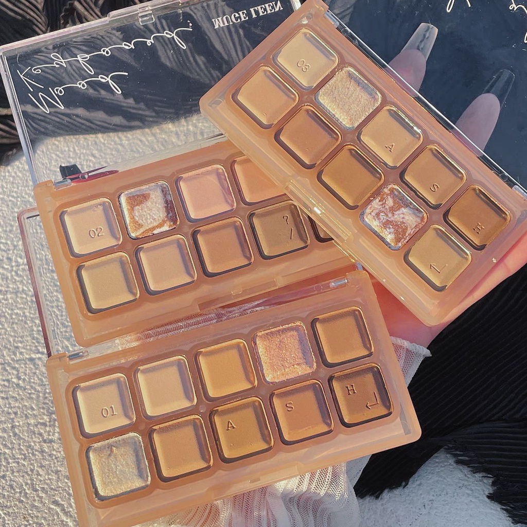 Spot# Muge Leen Keyboard Ten Color Eyeshadow Ins Low Saturation Orange ...