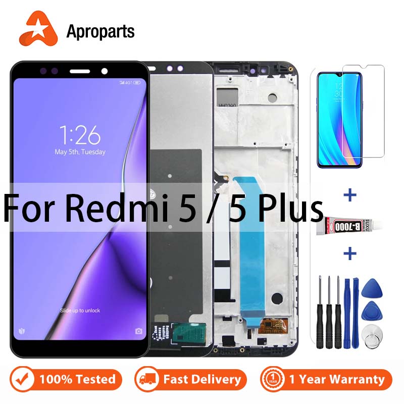 Screen For Xiaomi Redmi 5 / 5 Plus LCD Display Touch Screen Digitizer ...