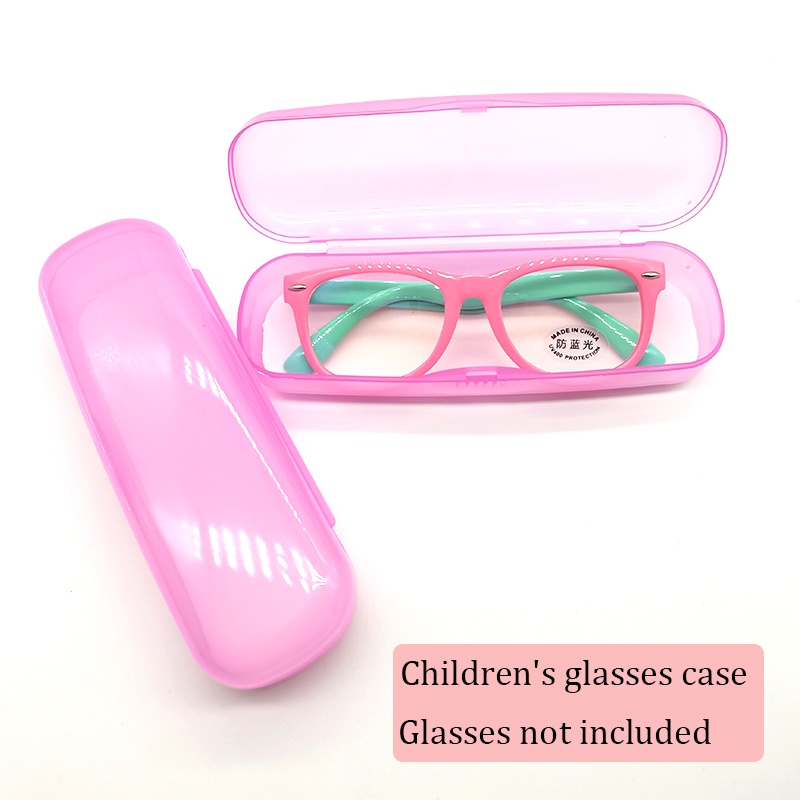 Kids glasses case children's transparent portable Eyeglass Box student ...