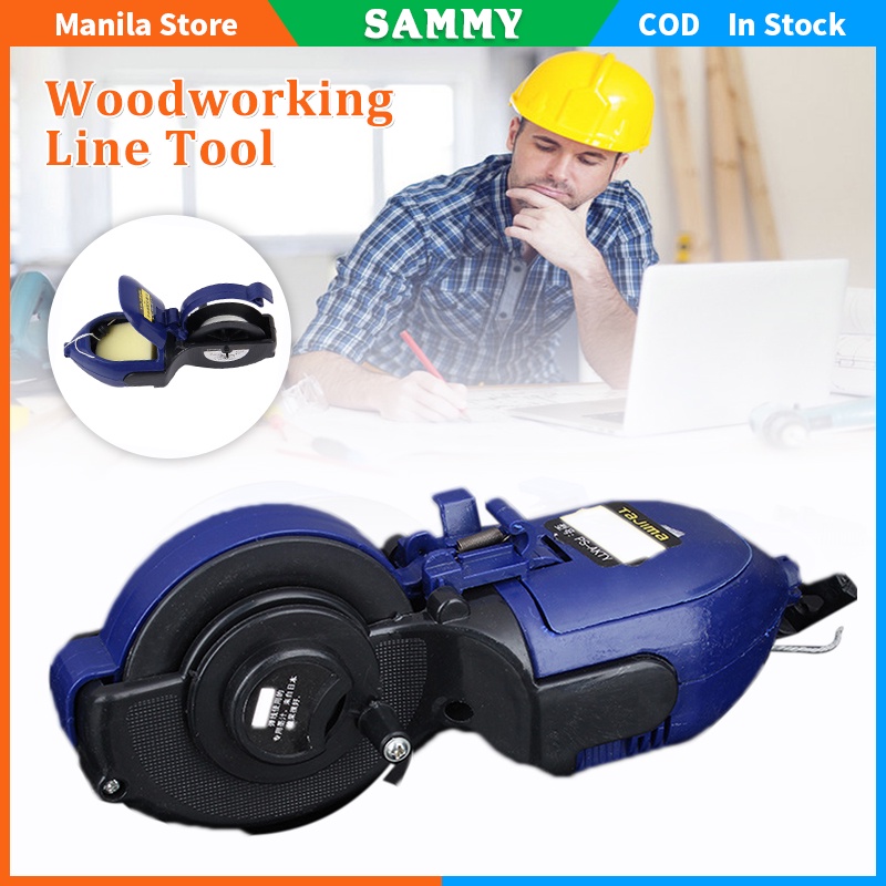 30 Meter Manual Chalk Reel Chalk Line, Carpentr Ink Marker, Carpenter ...