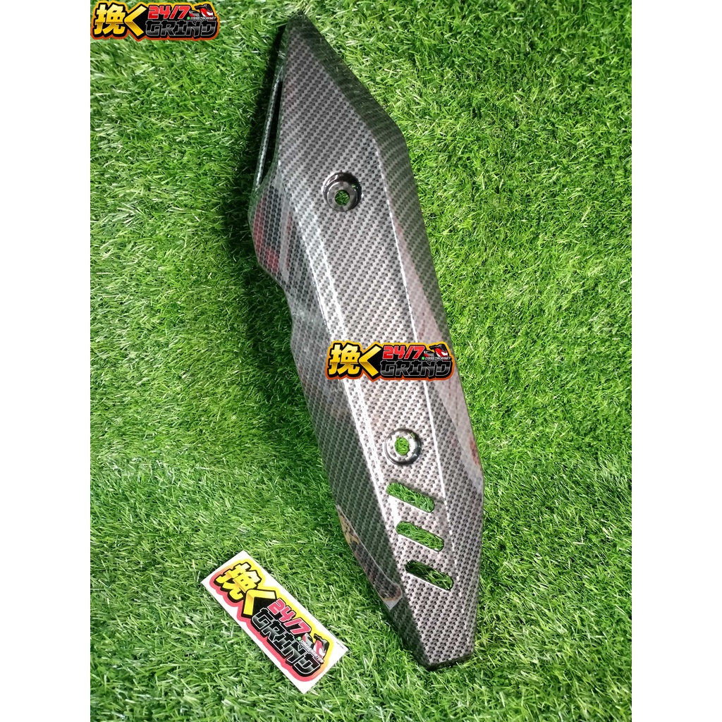 HONDA CLICK 125 V2 / CLICK 150 V2 CARBON HEAT GUARD | Shopee Philippines