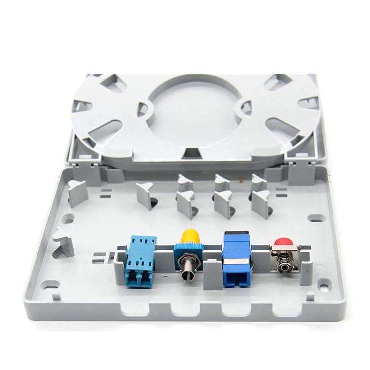 FASO 10Pcs Fiber Optic Wall Mounted Terminal Box ODF 4FO Ftth Socket ...