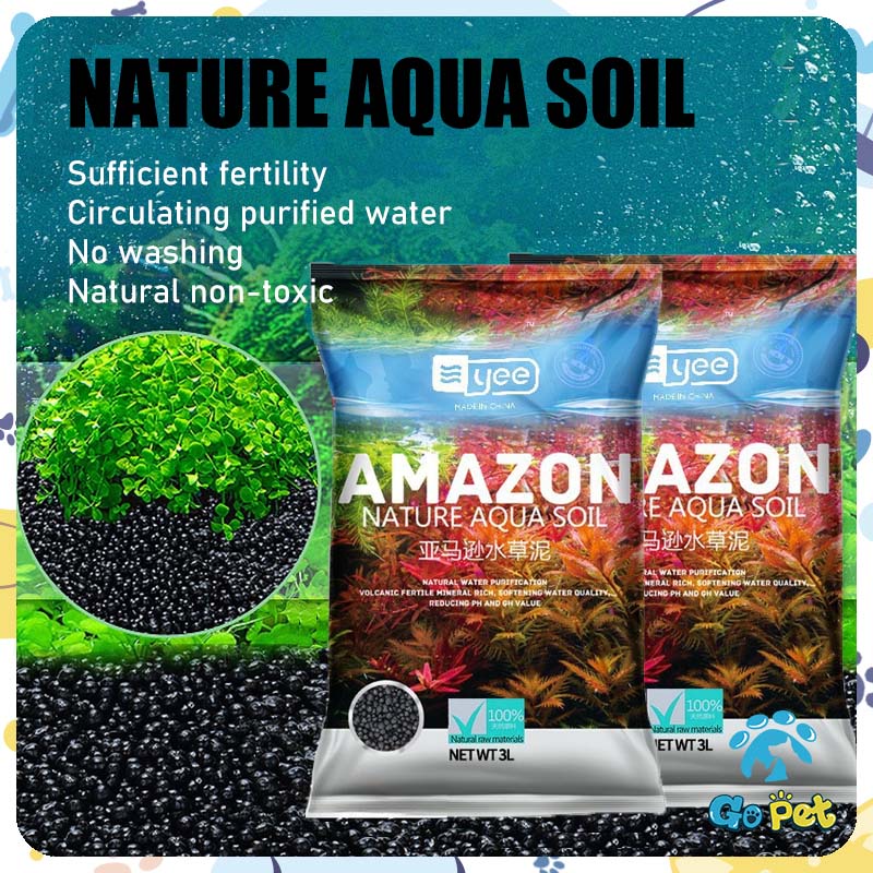 3.5KG Premium Aqua Soil for Aquarium Plant Clay Purified Active ...