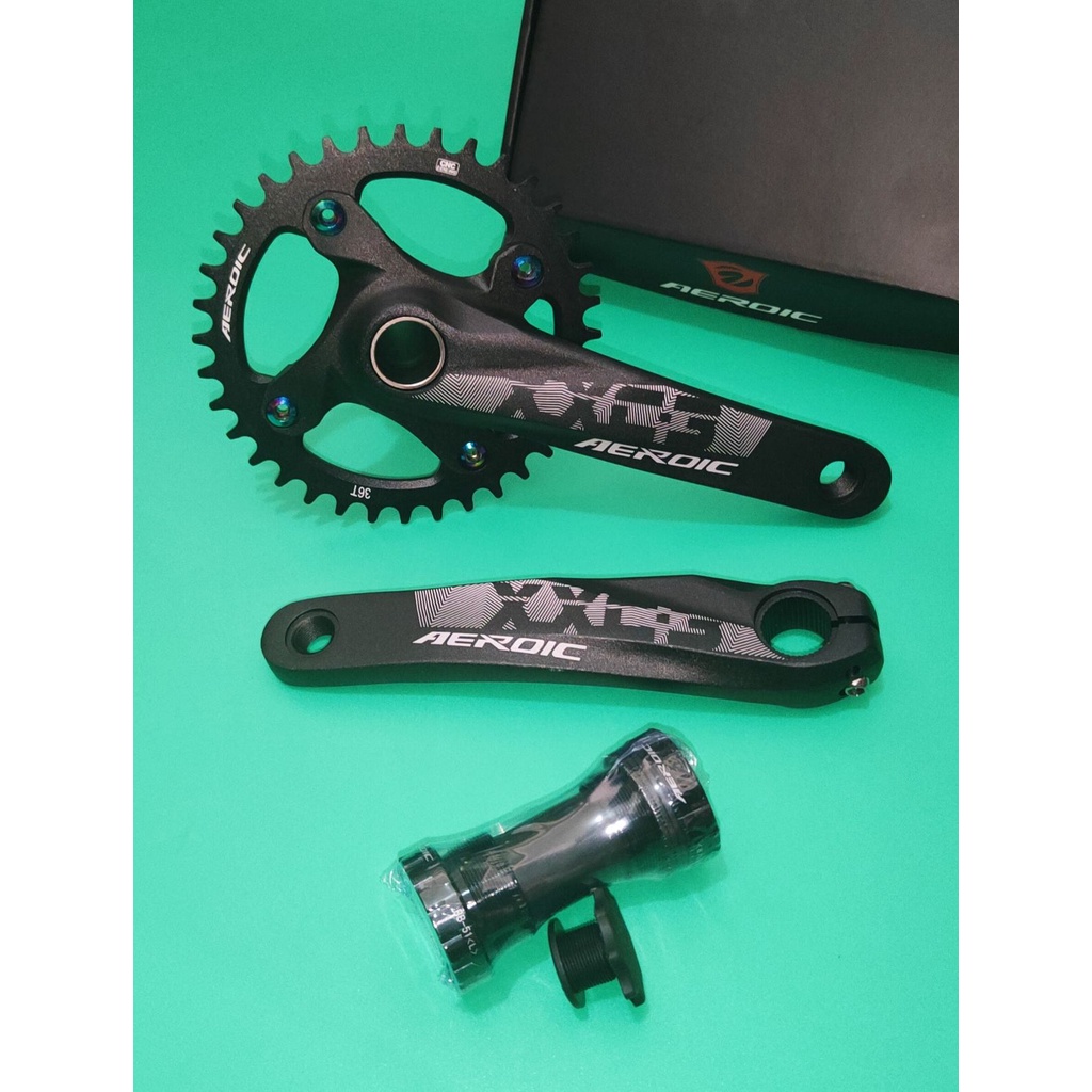 AEROIC XXC-3 Hollowtech Crank Set 1by 34T 36T Alloy Type for MTB ...