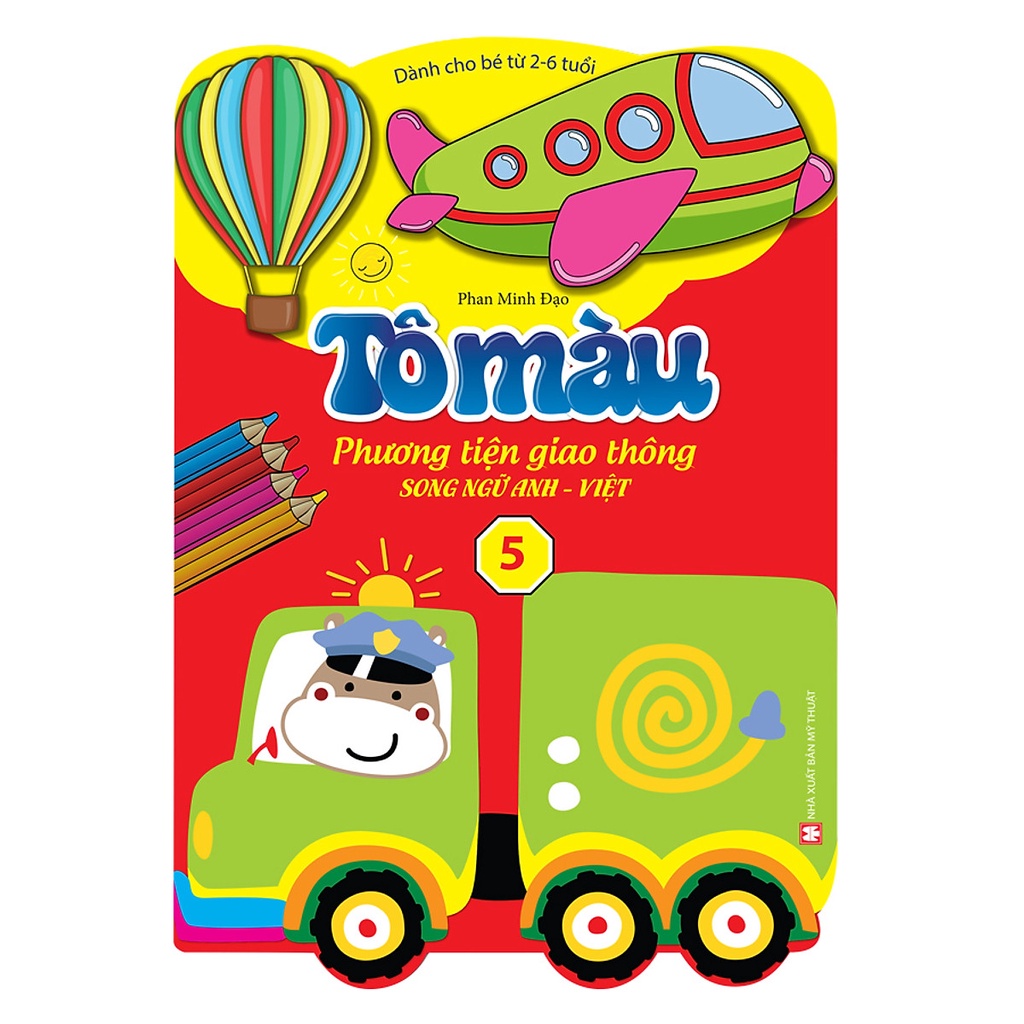 Book - Coloring vehicles bilingual in English and Vietnamese - volume 5 ...
