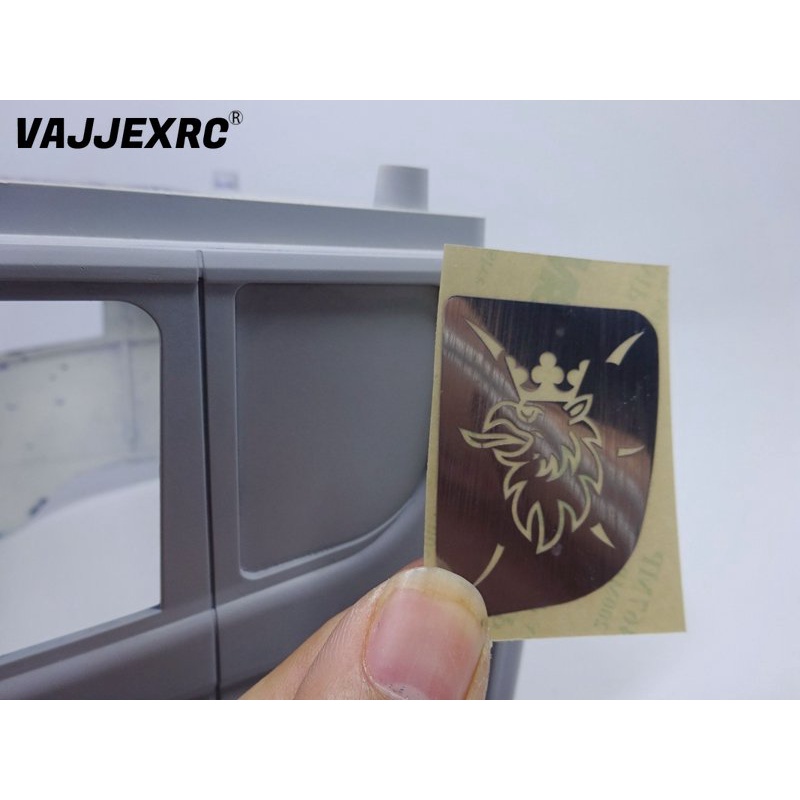 Window Decoration Metal Sticker for 1/14 Tamiya RC Truck Trailer Scania ...