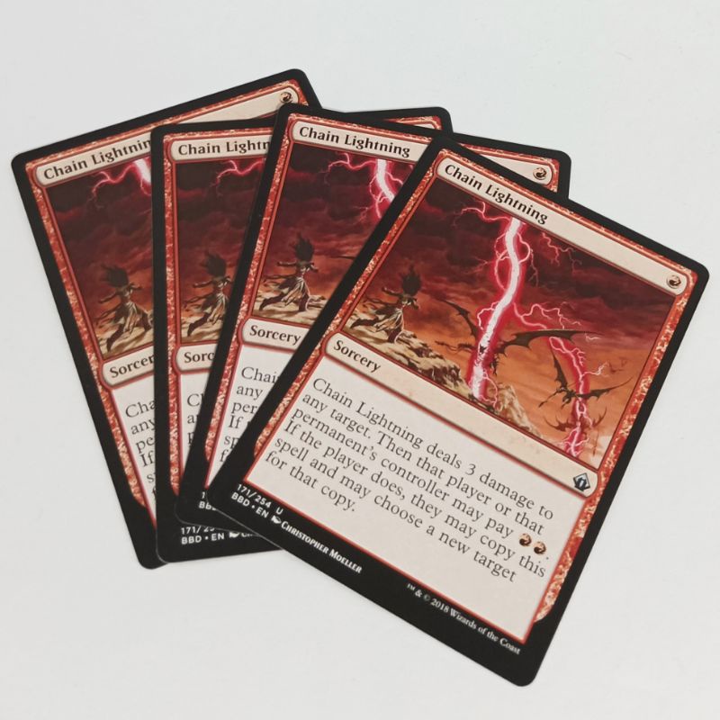 MTG Card CHAIN LIGHTNING Magic the Gathering Trading Card Game Red ...