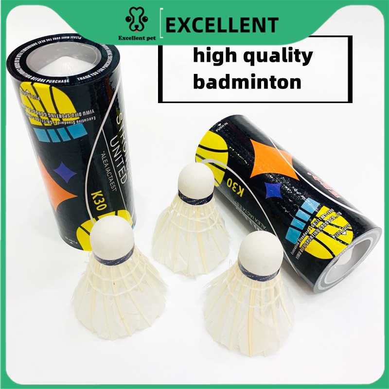 Badminton 1 barrel 3 packs training ball high elasticity new product ...