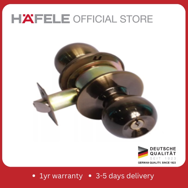 Cylindrical Knob Lockset Entrance Antique Brass 489.10.039 (with keys ...