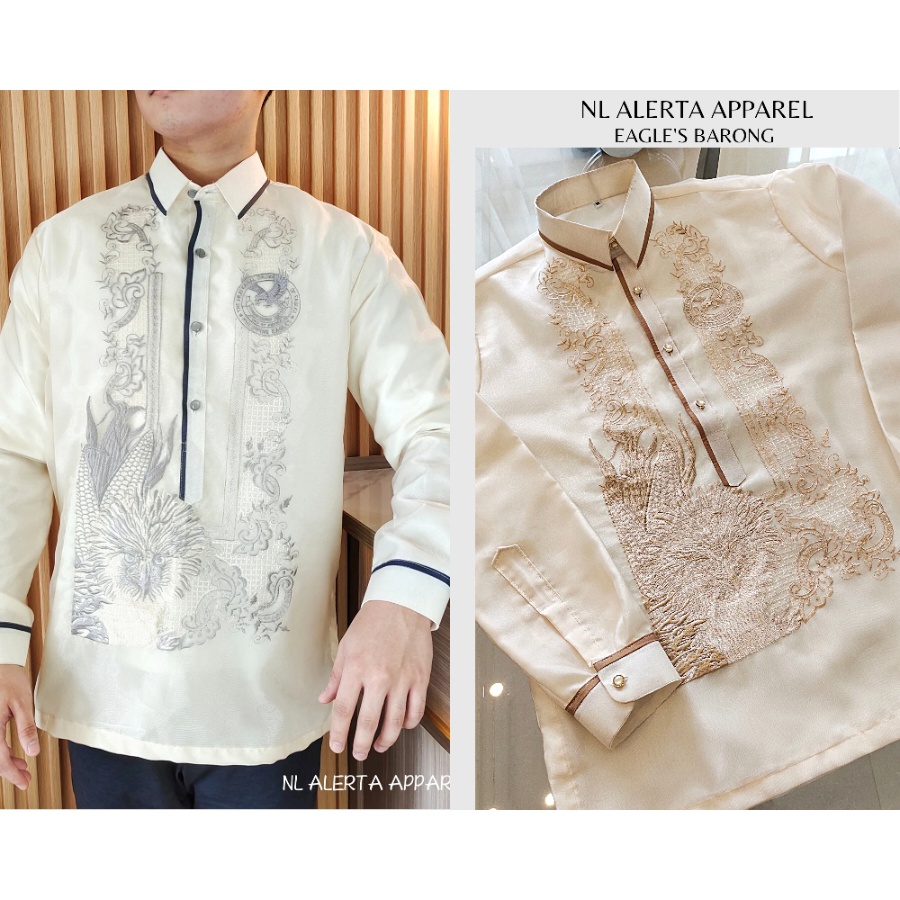 MODERN BARONG FOR MEN EAGLE EMBROIDERED | Shopee Philippines