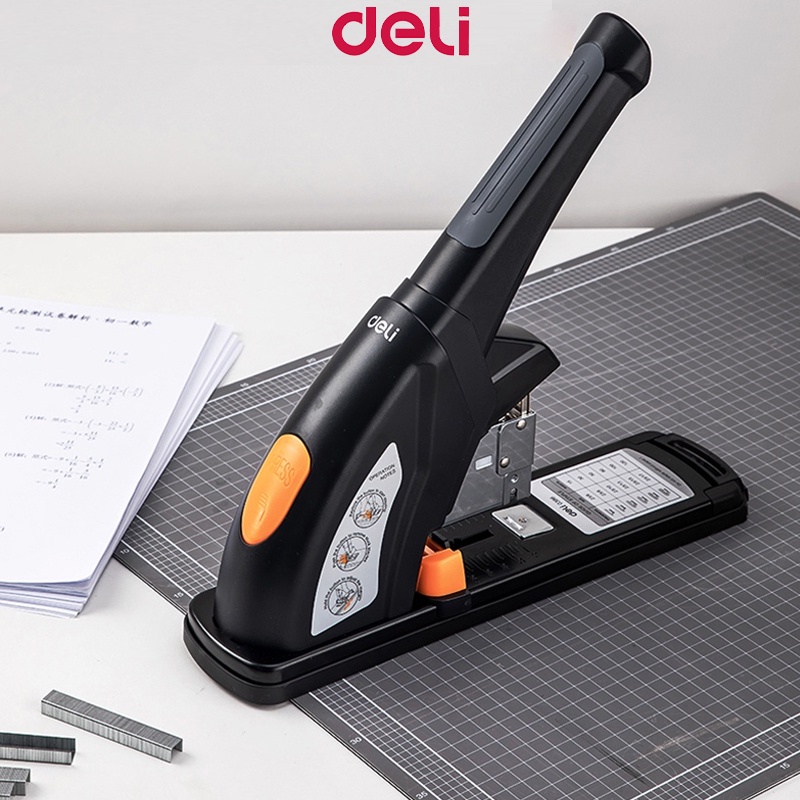 Deli School/Office Equipment tool mutil-stapling mode Stapler Effortless Heavy Duty Stapler ...