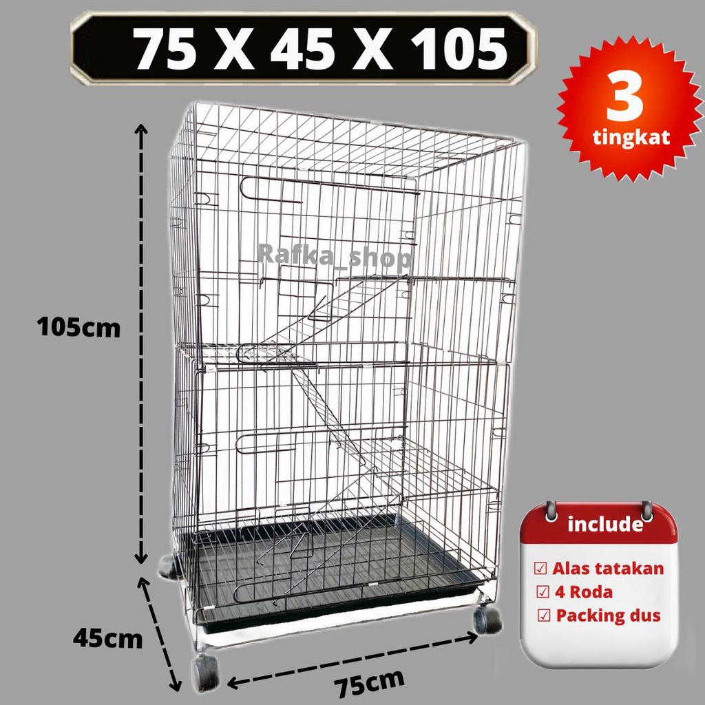 Xxl cat cage / 75cm cage / jumbo cage | Shopee Philippines
