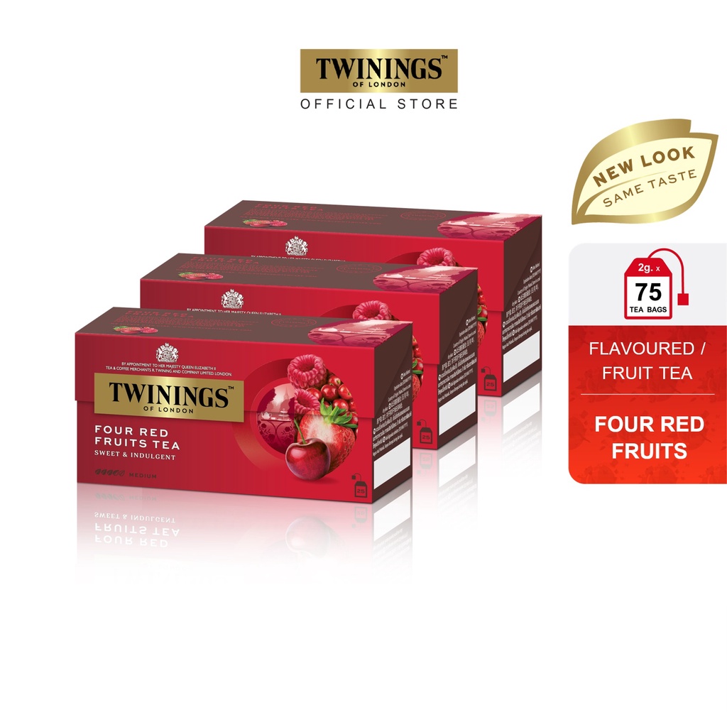 Twinings Four Red Fruits Tea 25s Bundle of 3 | Shopee Philippines