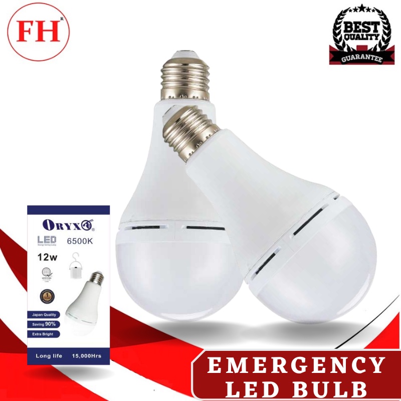 ORYX LED Emergency Light Bulb Voltage: AC 100-240V 60Hz E27 Lamp Type ...