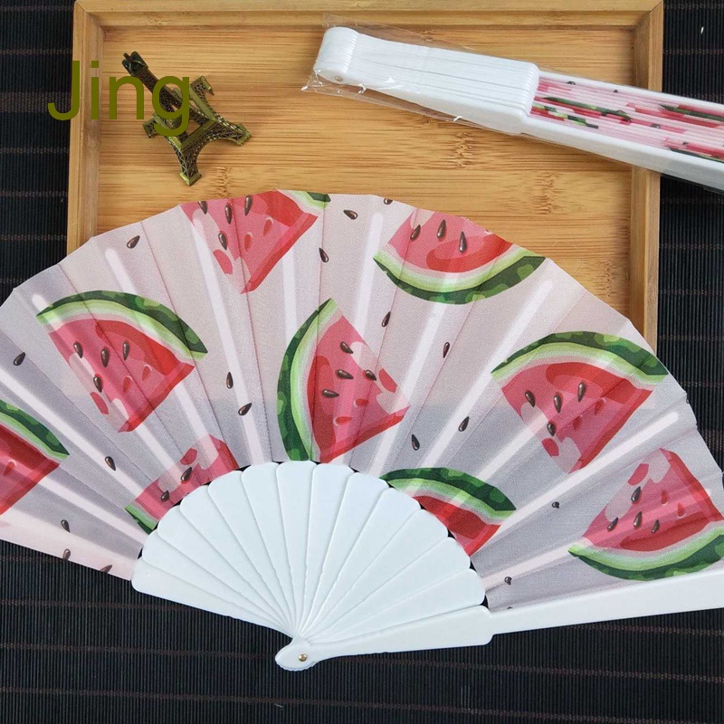 Jing Portable Mini Hand Fan CutensilFolding Fan Cute Cartoon Mermaid ...