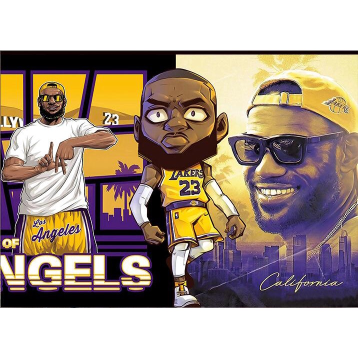 5x3ft LeBron Basketball Star Backdrop Basketball Theme Party Banner ...