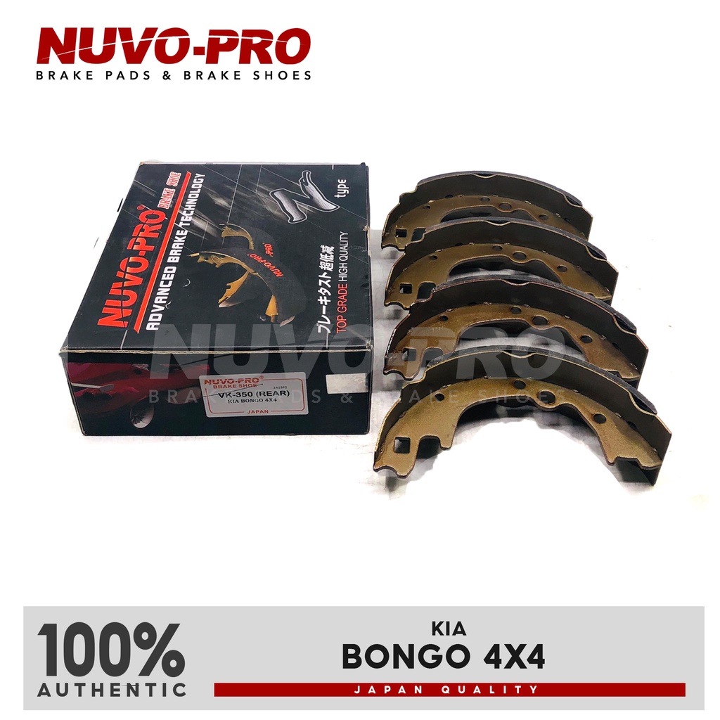 Nuvo-Pro Brake Shoe Rear Kia Bongo 4X4 / Nissan Frontier 3.0 VK-350 SET ...