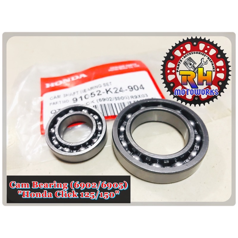 Honda Click 125/150 Camshaft Bearing Set (6902/6905) HONDA GENUINE | Shopee Philippines