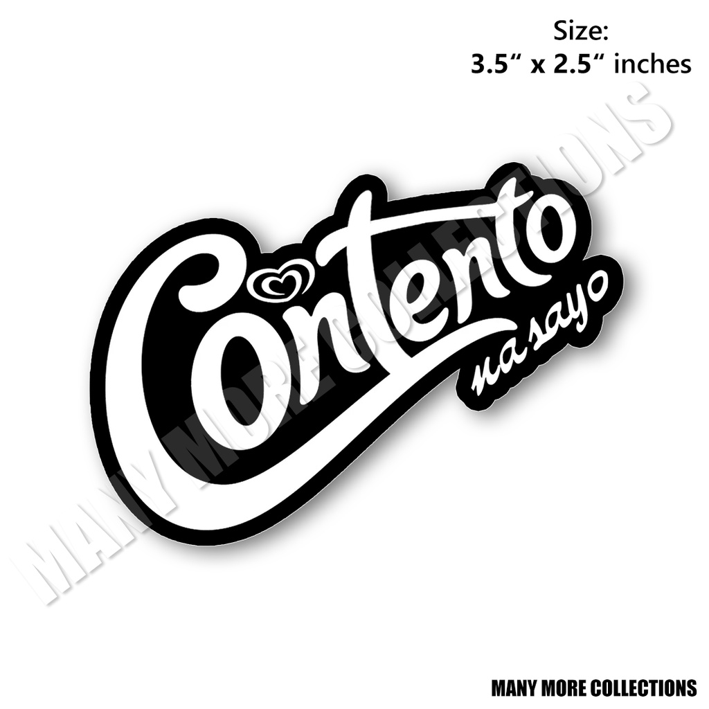 Contento na sayo Funny Gag Spoof Parody Waterproof Stickers | Shopee ...
