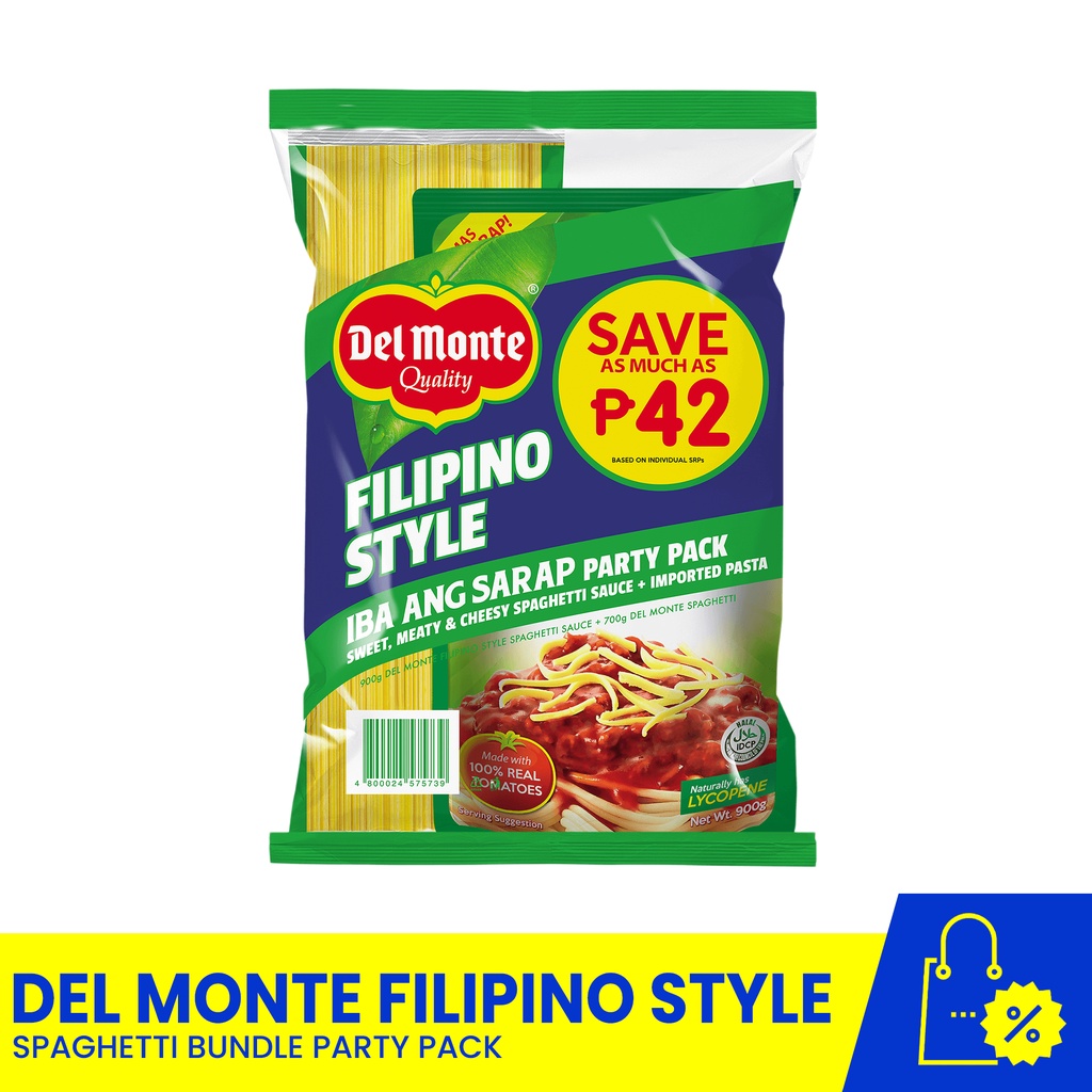 DEL MONTE Filipino Style Spaghetti Party Pack | Shopee Philippines