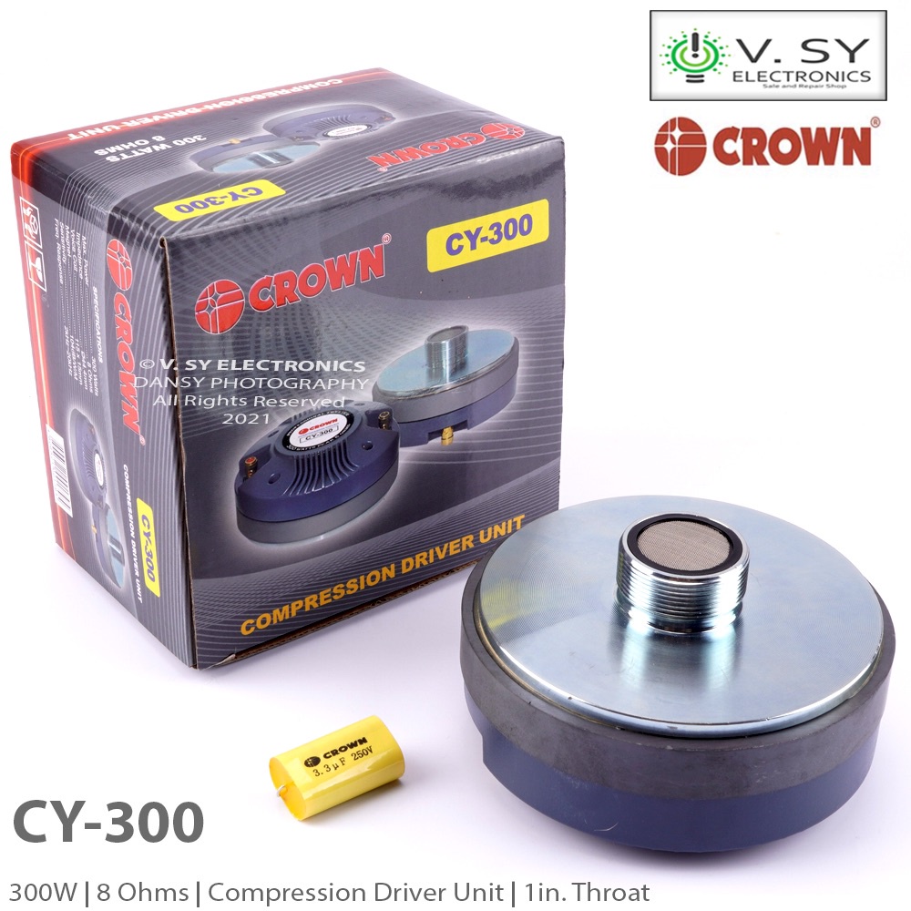 2023 Original Crown CY-300 / CK-300 300W 8 Ohms Compression Driver Unit ...