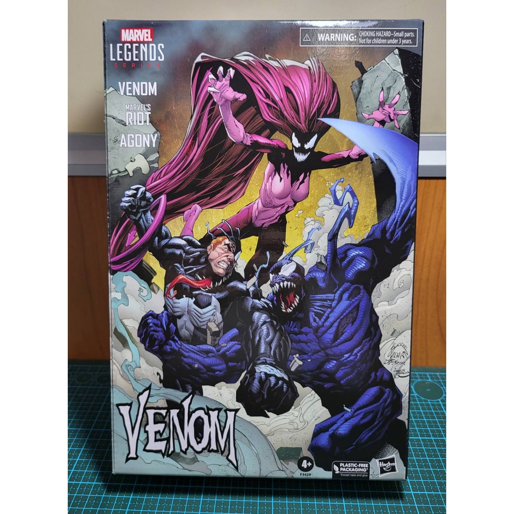 Marvel Legends 6" 3 pack Venom, Marvel's Riot and Agony Spider-Man ...