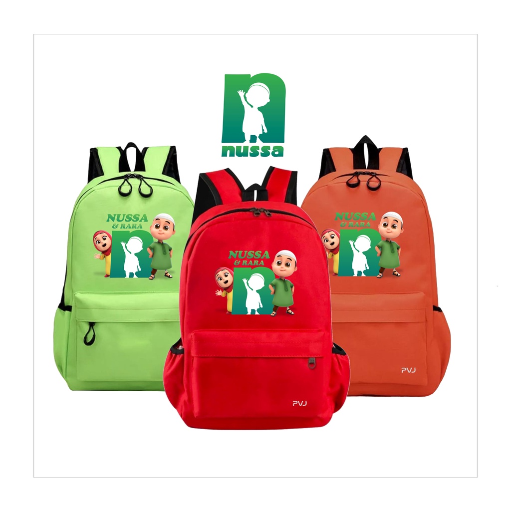 Pvj - Nussa And Rara Character Elementary School Backpack | Shopee ...