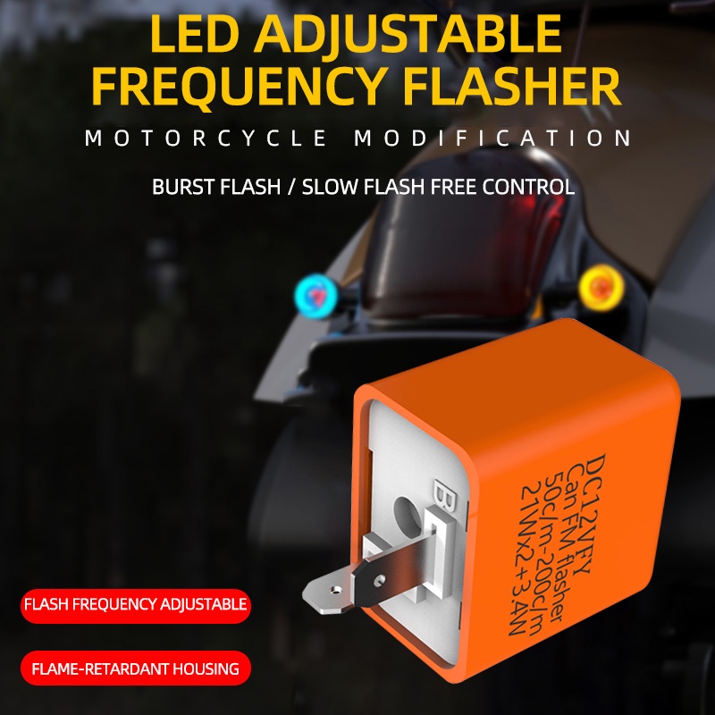 1pcs Motor LED Signal Light Flasher Relay Adjustable 2 Pins Adjustable ...