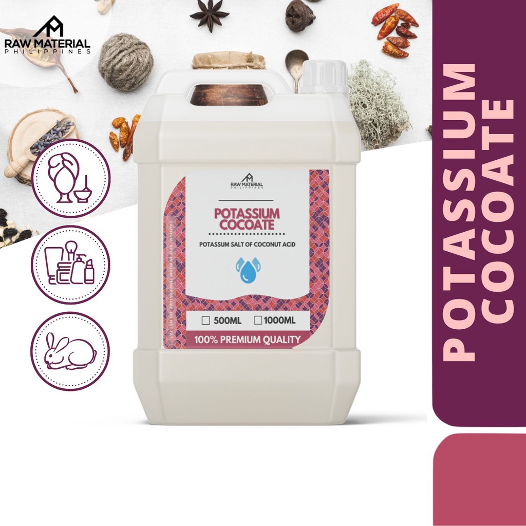 Potassium Cocoate | Coconut Castile Soap (500ML, 1000ML) - Raw Material ...