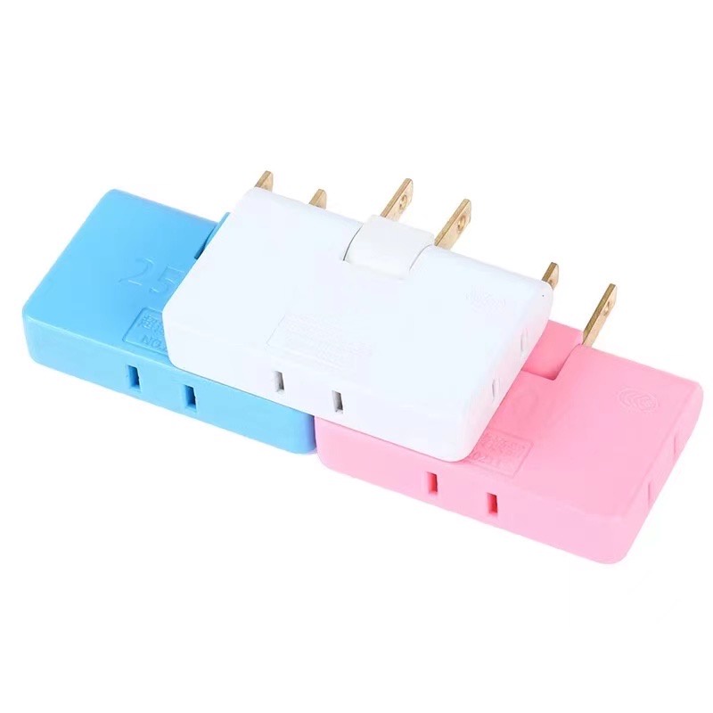 NEW Rotatable Socket Converter 2500W One In Three 180 Degree Extension ...