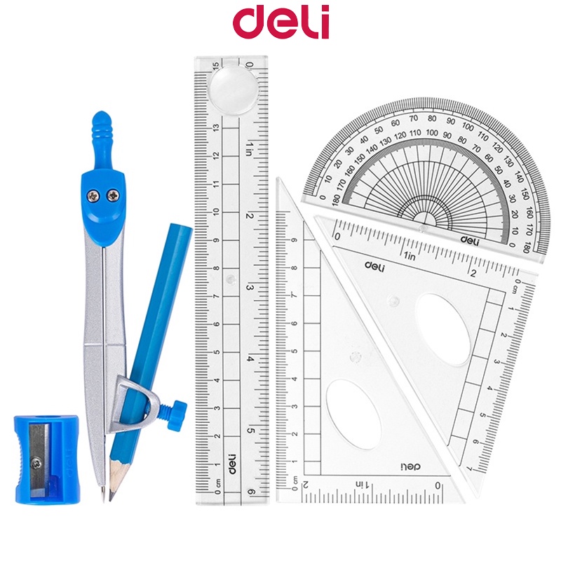 Deli Drafting Ruler Set | Shopee Philippines