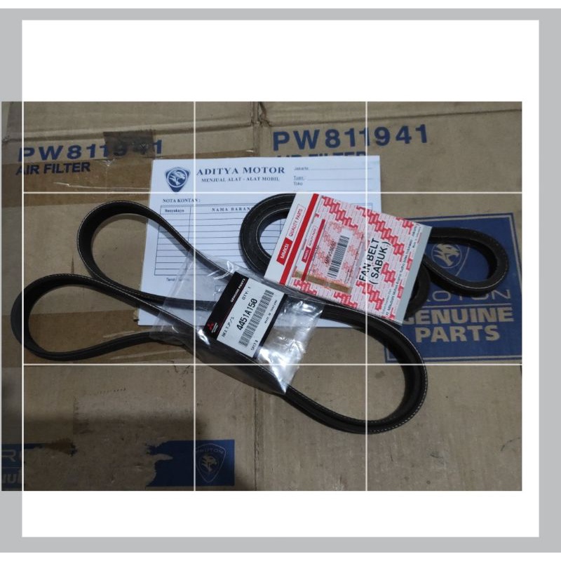 Fan Belt Van Belt V Belt Set Pajero Sport Dakar Original Official