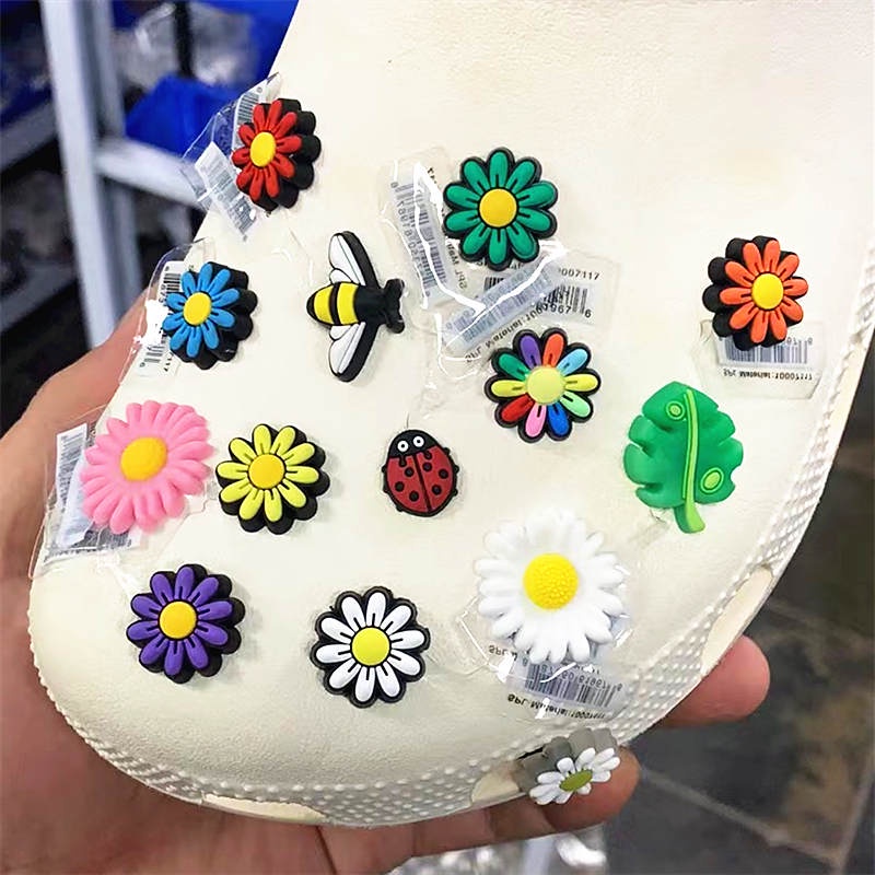 crocs jibbitz Colorful Daisy Series Shoe Accessories 3D Buckle Mini ...