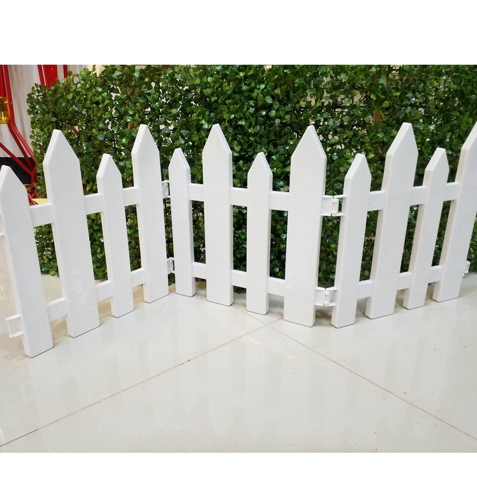 White Garden Stand Fence Plastic Fence For Home Living Decorative ...