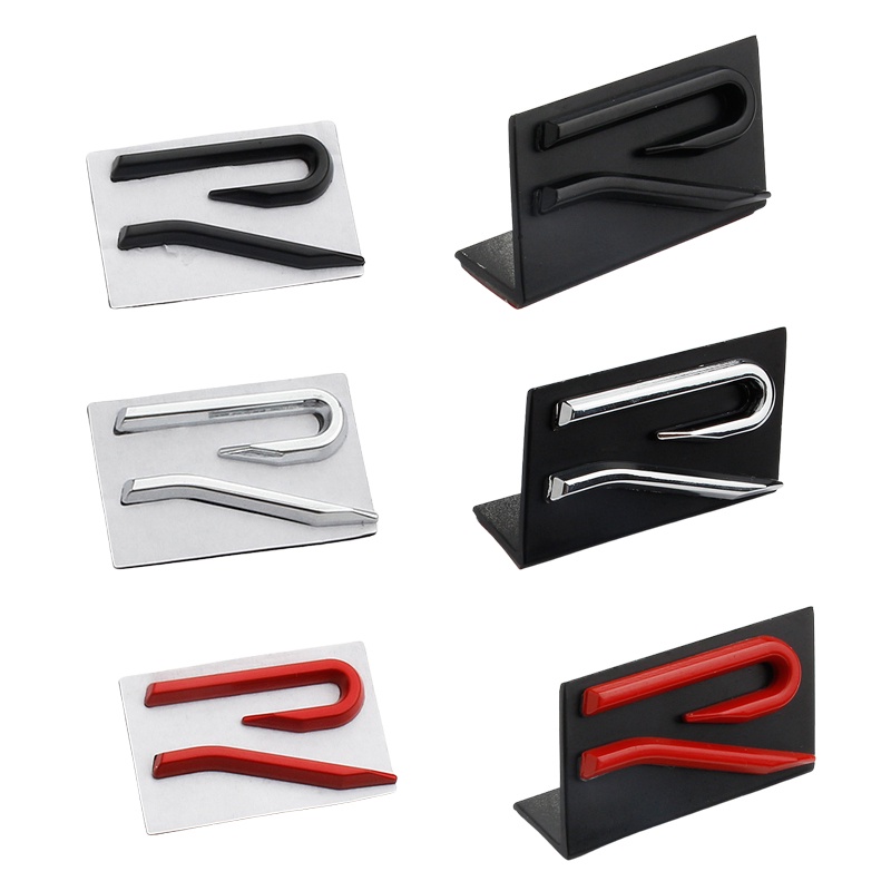 3D Metal Car Stickers R Racing Logo Emblem Decals Front Hood Grille for ...