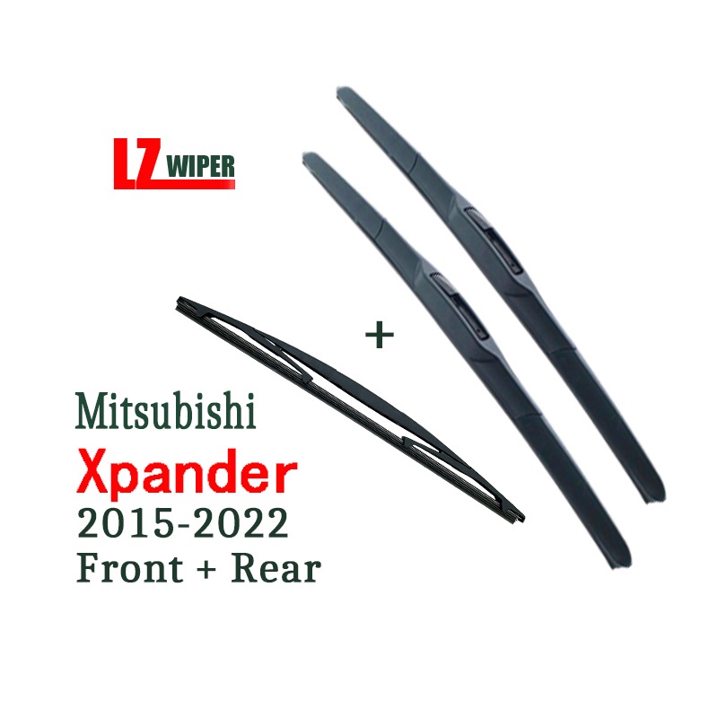 Mitsubishi Xpander Front+rear 26+16+12in Wiper Blade for 2015-2022 ...