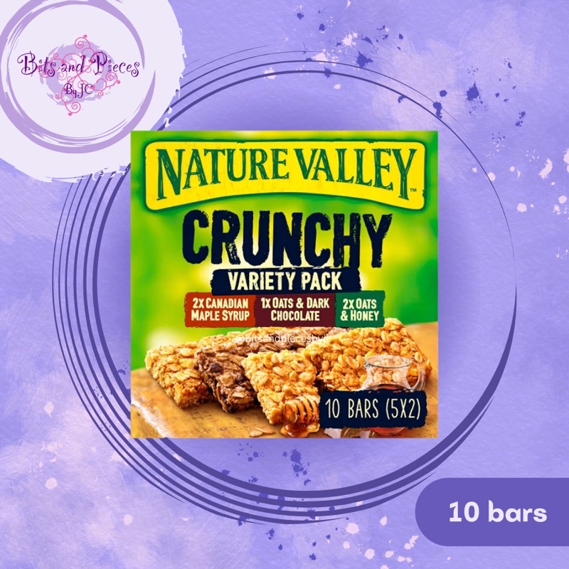 Nature Valley Crunchy Variety Pack Cereal Bars 210g | Shopee Philippines