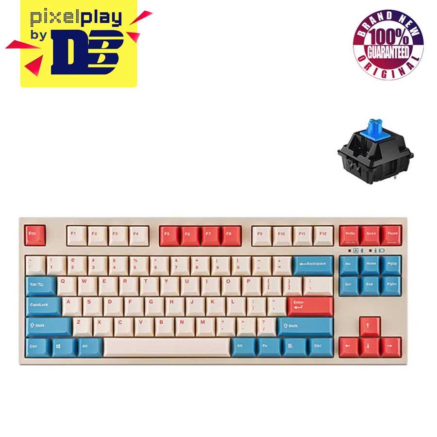 Leopold FC750RBT 87 Keys High-End Mechanical Bluetooth Keyboard (Coral ...