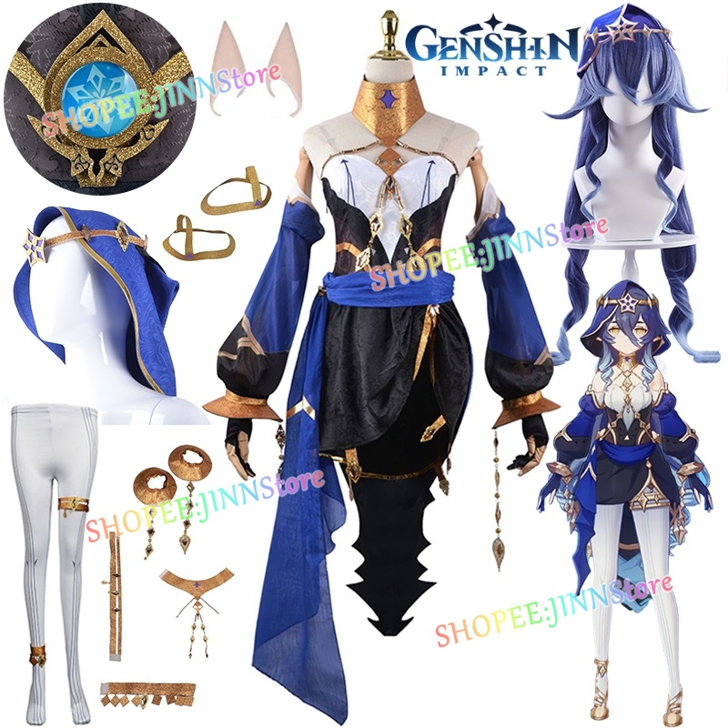 - JN - LAYLA GENSHIN IMPACT Cosplay Dress Wig Anime Game GENSHIN IMPACT ...