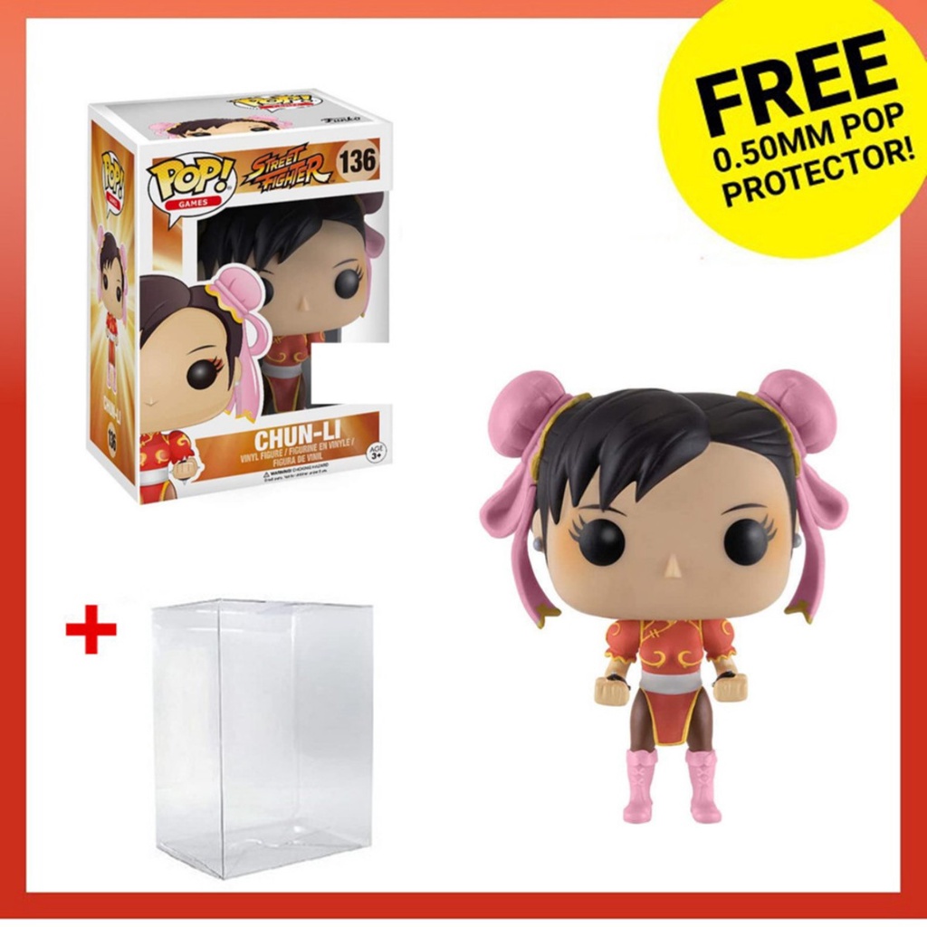 Funko Pop Street Fighter- Chun-Li Red Outfit 136 Action Figure with ...
