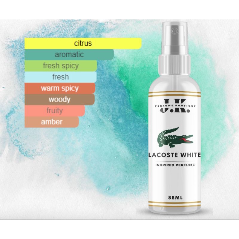 Lacoste White 85ml 25% OILBASED Inspired Perfume | Shopee Philippines
