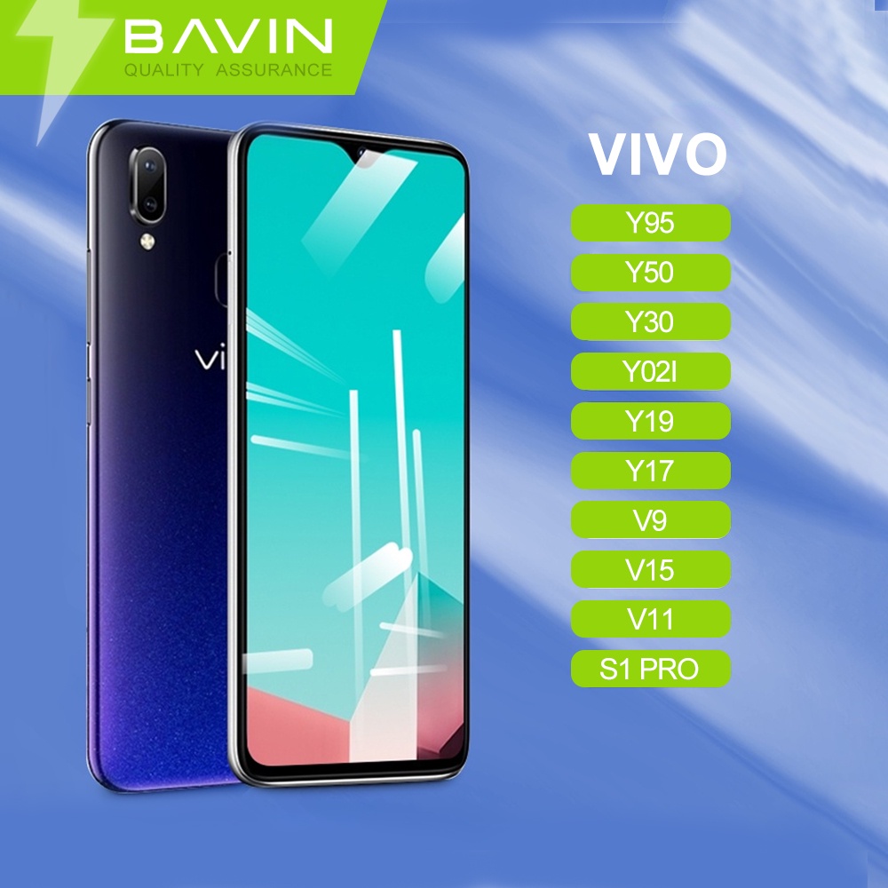 BAVIN Tempered Glass Full Screen Protectors for VIVO Y95 / Y50 / Y30 ...