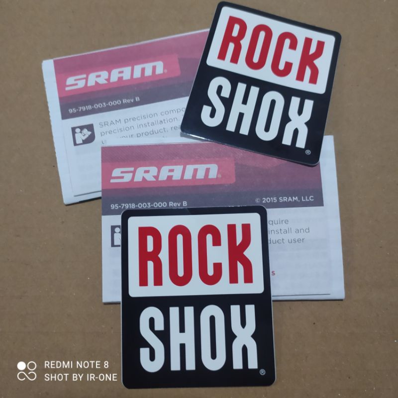 SRAM Original factory rock shox fork sticker decal, built-in fork decal ...