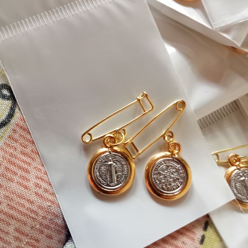St. Benedict Gold Pin Religious Items | Shopee Philippines