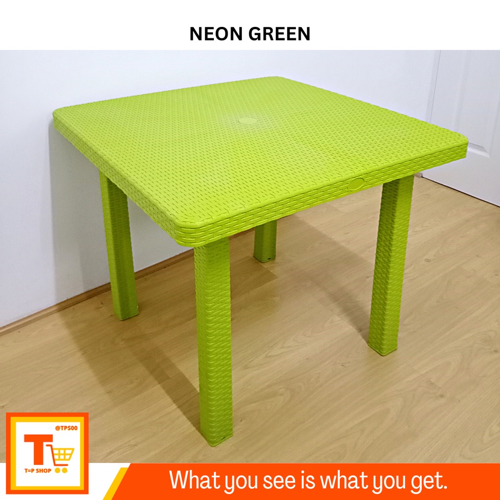 SAMPAGUITA WARE PLASTIC RATTAN DESIGN DINING TABLE FOR INDOOR AND ...