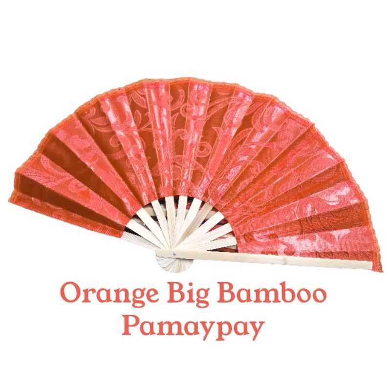 1pc Big Bamboo Satin Abaniko o Pamaypay Handmade | Shopee Philippines
